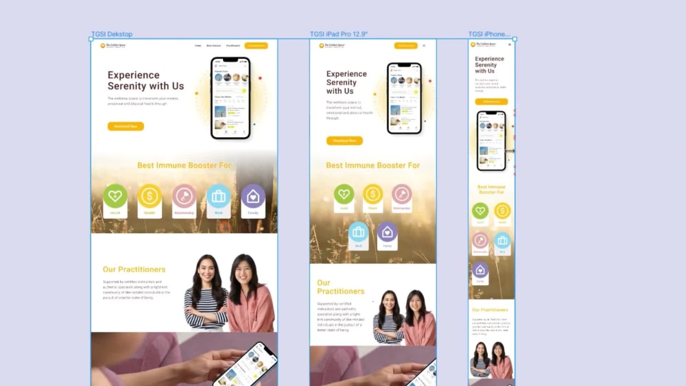 Landing Page with Responsive Design in Figma | Upwork