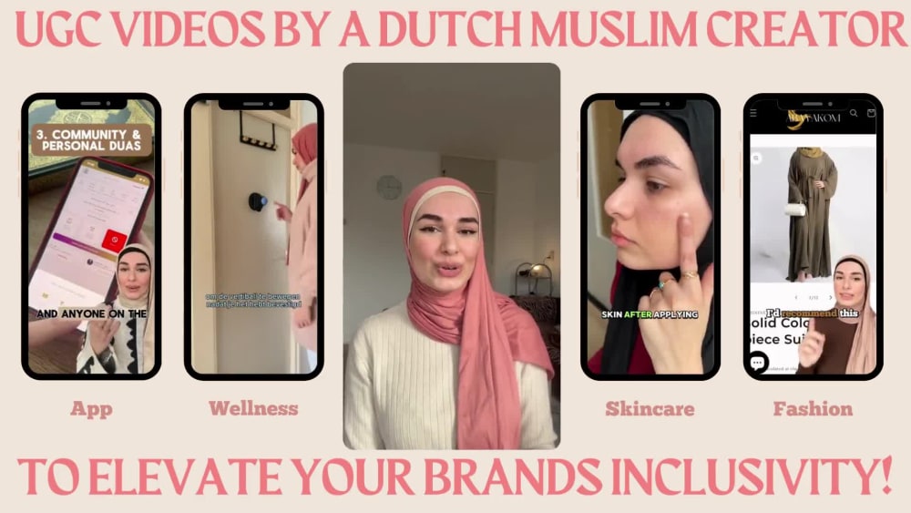 UGC content for your brand from a experienced muslim arab hijabi creator | Upwork