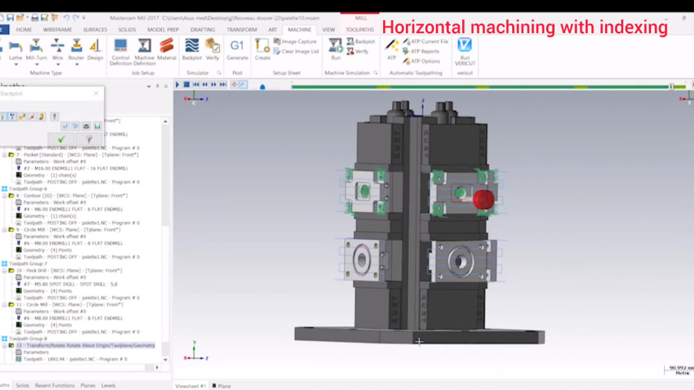 4 axis CNC programming with mastercam (Horizontal Machining with indexing) | Upwork