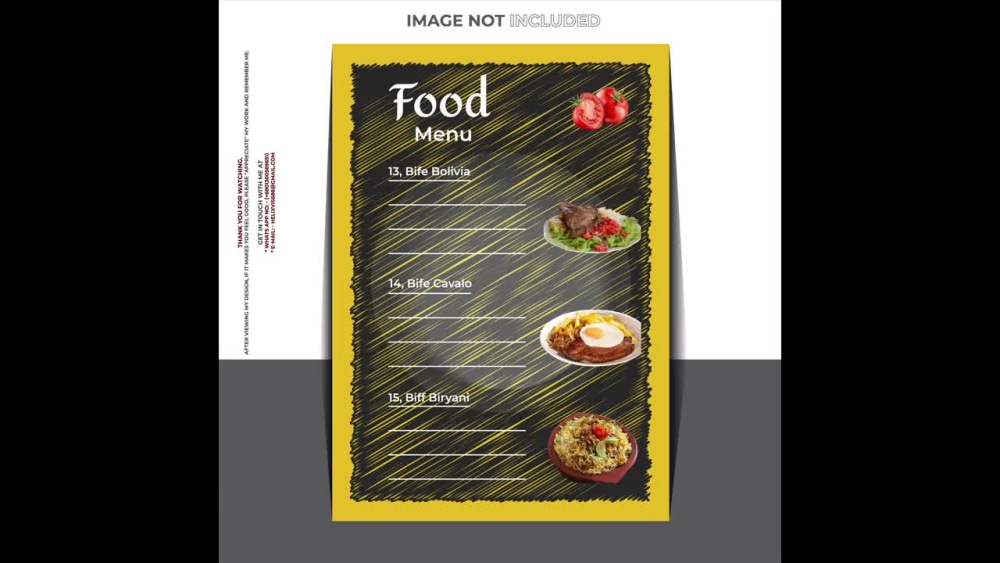 Creative Food Menu Design | Upwork