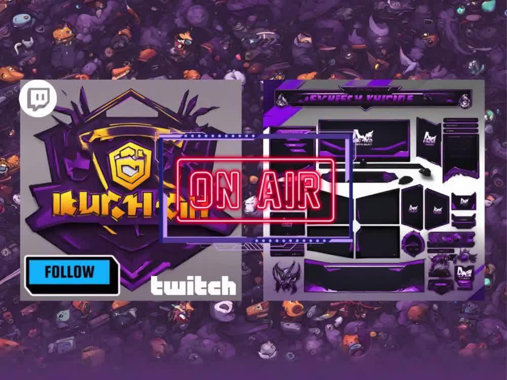 A awesome custom panels for kick or twitch | Upwork