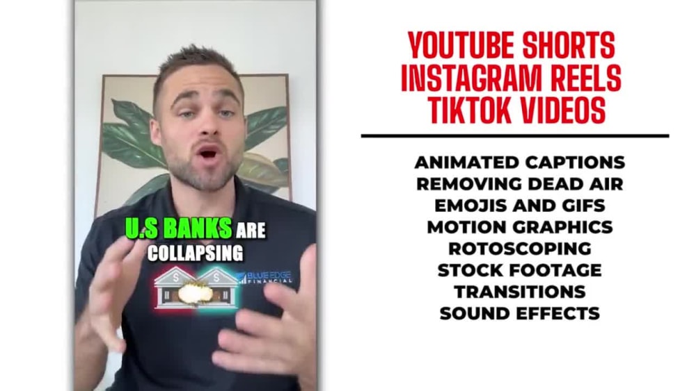 Short viral tiktok ads trending captions like big youtubers | Upwork