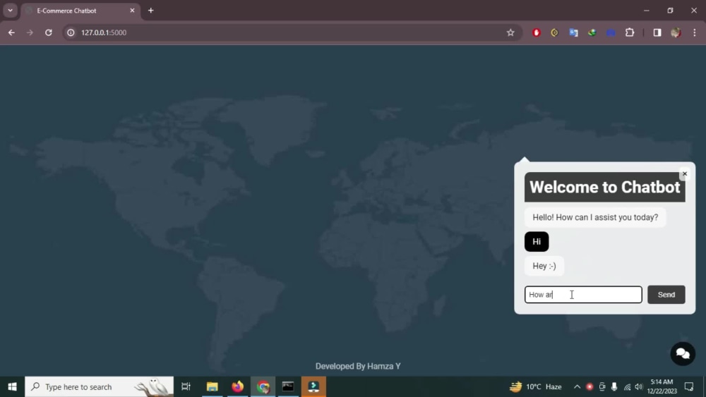 Chatbot assignments with custom interface using ai and ml | Upwork