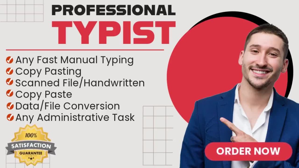 Data entry, fast typing, copy paste, web research, file conversion and more | Upwork