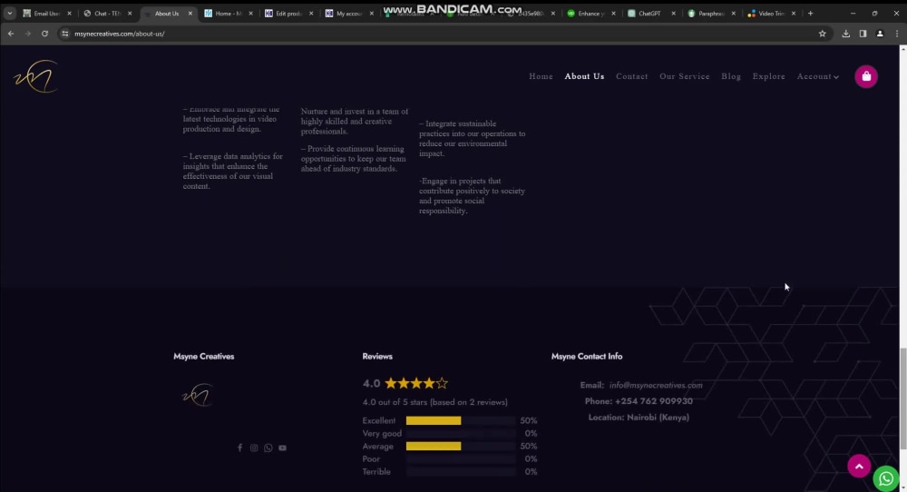 A Visually Appealing Portfolio Website | Upwork