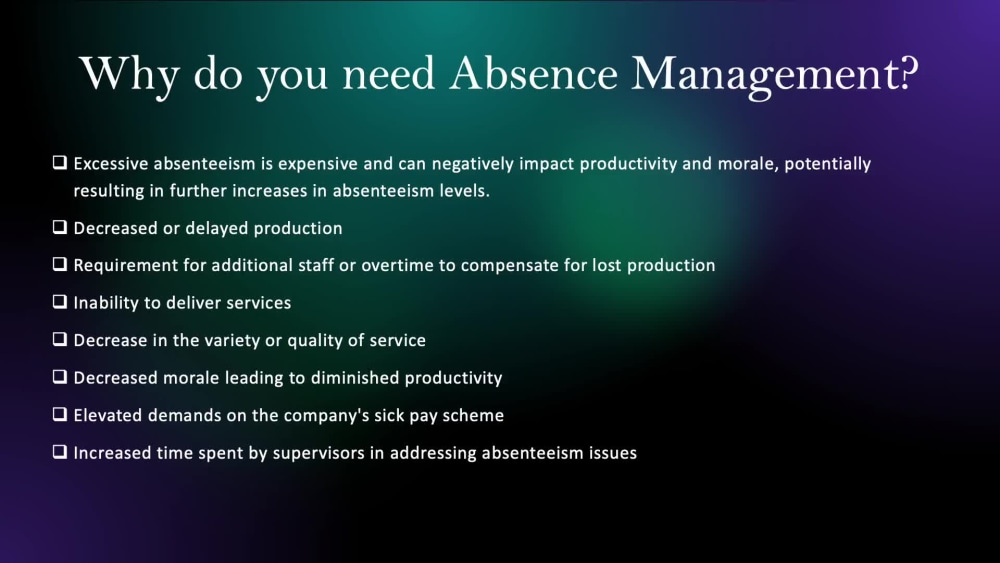 Detailed information on HR Absence management in the UK | Upwork