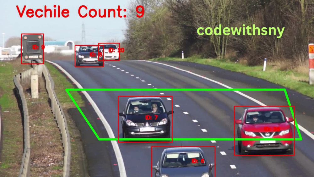 Object Tracking Model. Counting Traffic/ counting person/ counting ...
