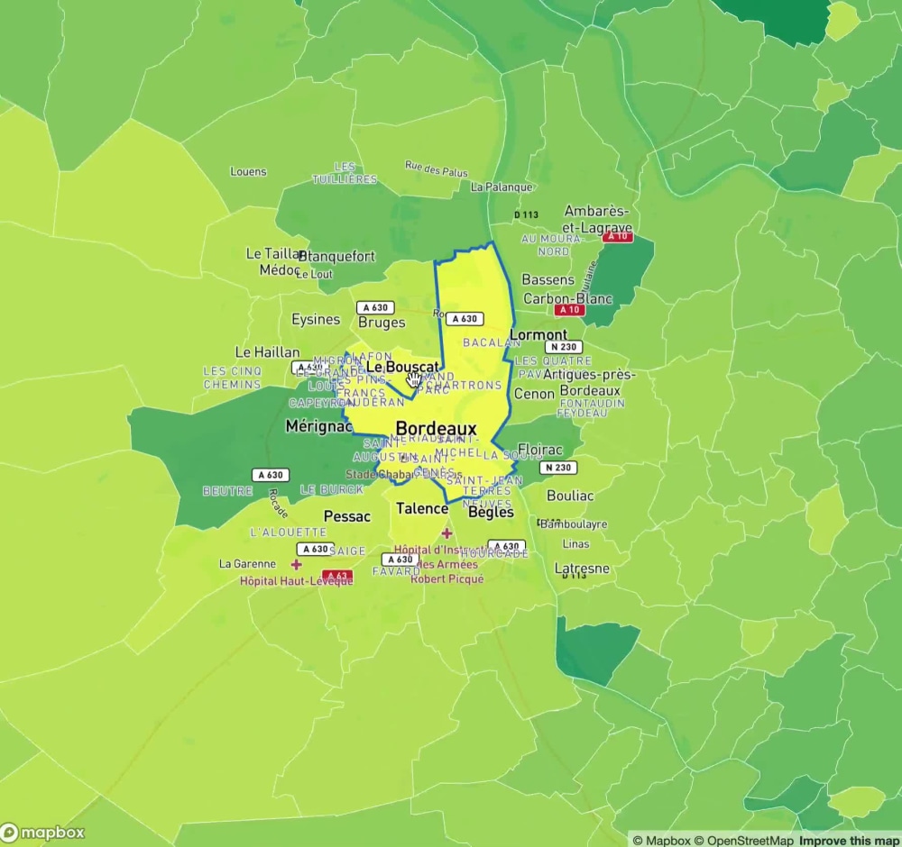 A vivid MapBoxGL interactive map with various logic and context infos | Upwork
