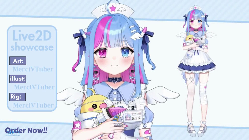 2d vtuber model, live2d design, vtuber model using live2d for streaming ...