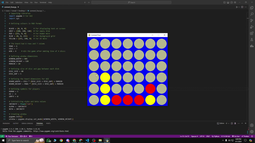 AI Integrated Game using Python | Upwork AI Integrated Game using Python | Upwork