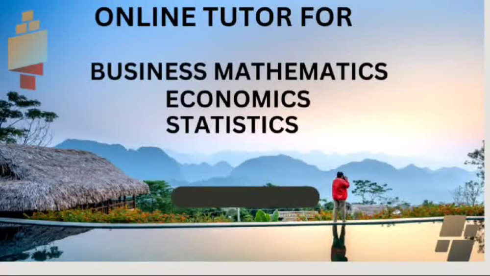 Economics,Business Math and Statistics tutoring services | Upwork