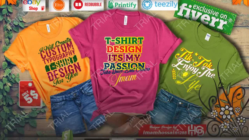 An Awesome Typography T Shirt Design Upwork