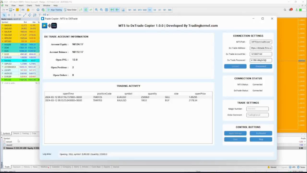 Forex Bot Live Ea Mt4 Mt5 Dxtrader Ctrader Expert Advisor Upwork