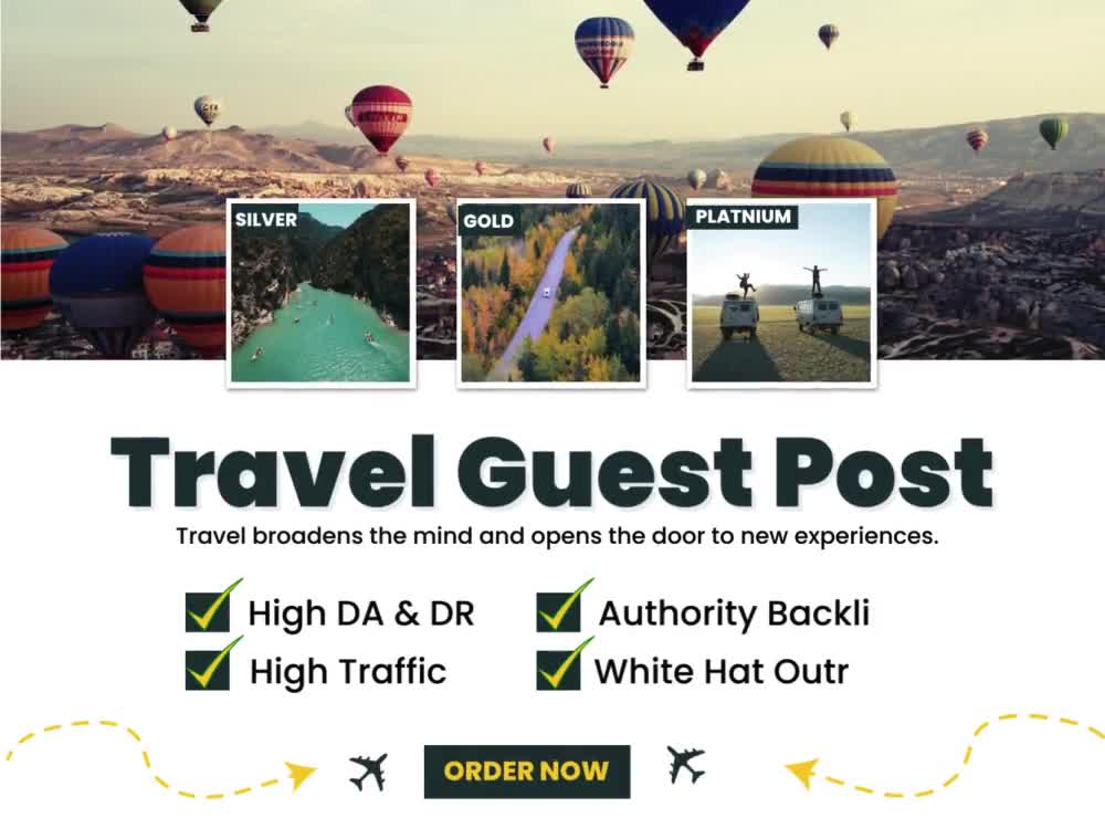 Travel Guest Post on DA Travel Blogs with DoFollow Backlinks | Upwork