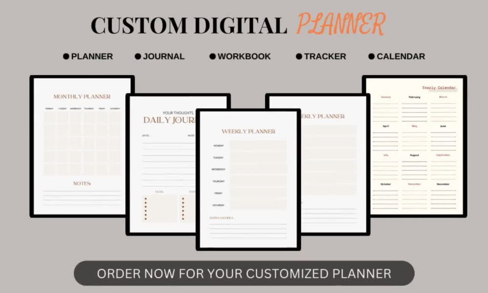 A fanatstic digital planner designs and hyperlinked planner | Upwork