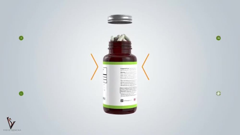 3d product animation bottle design for dietary and nutritional ...