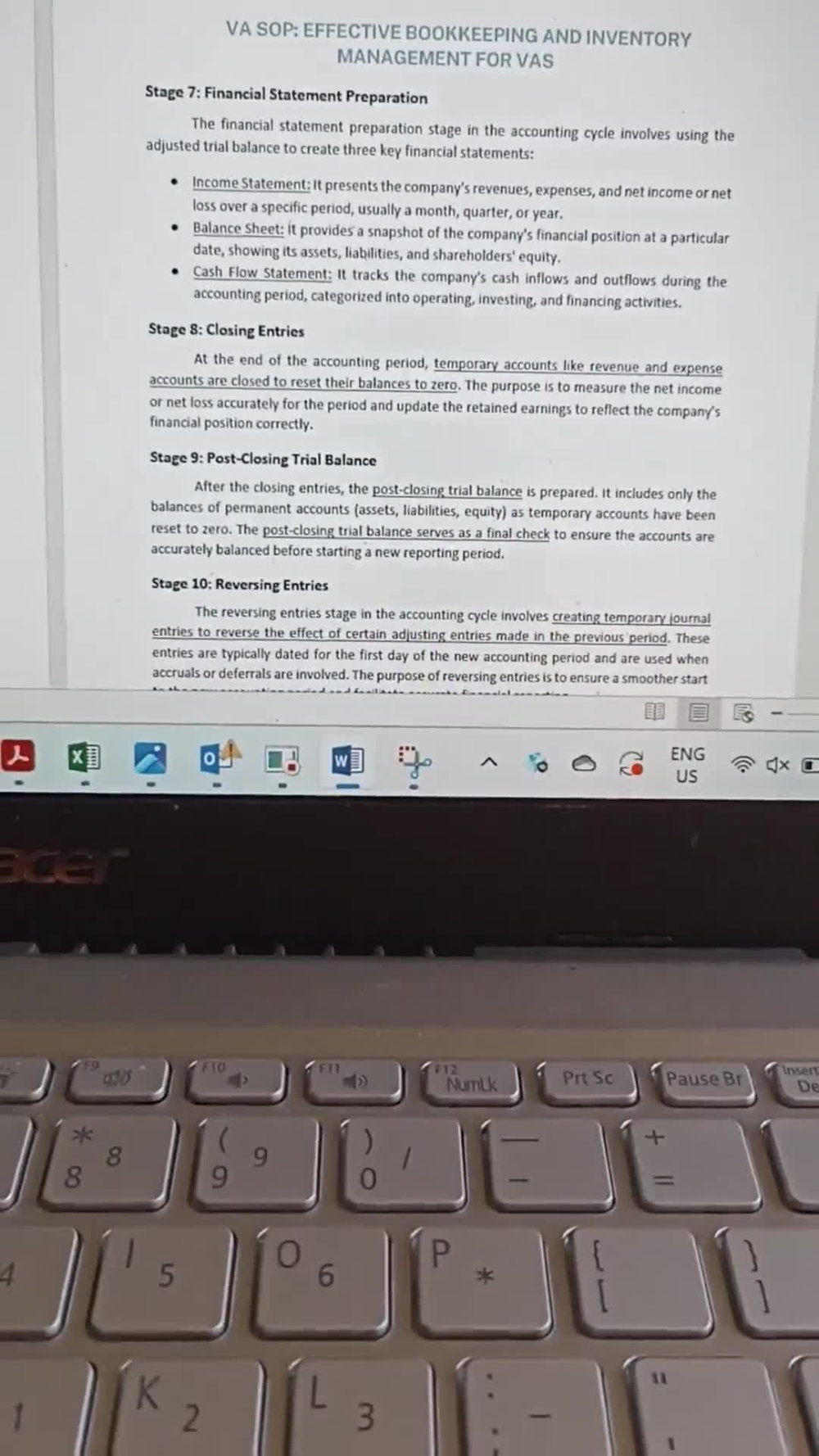 SOP: Effective Bookkeeping and Inventory Management for Virtual ...