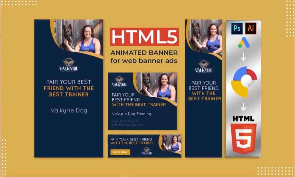 Fresh and unique animated HTML5 banner ads | Upwork