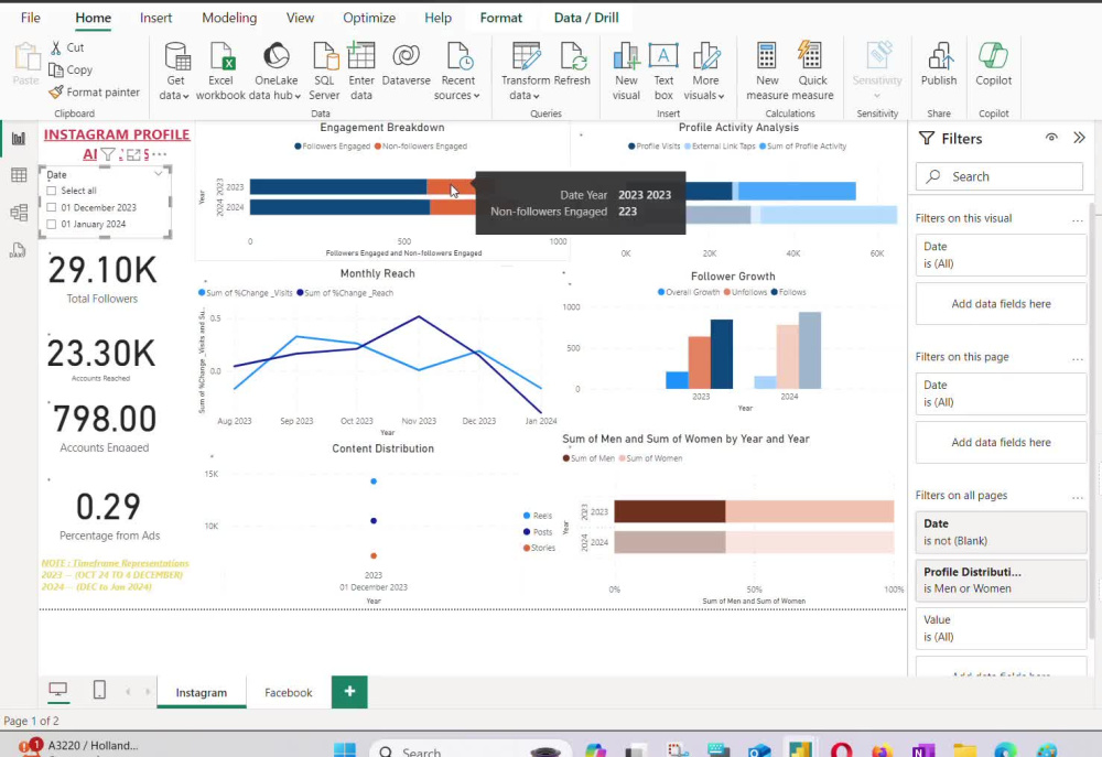 An interactive power bi dashboard and report | Upwork