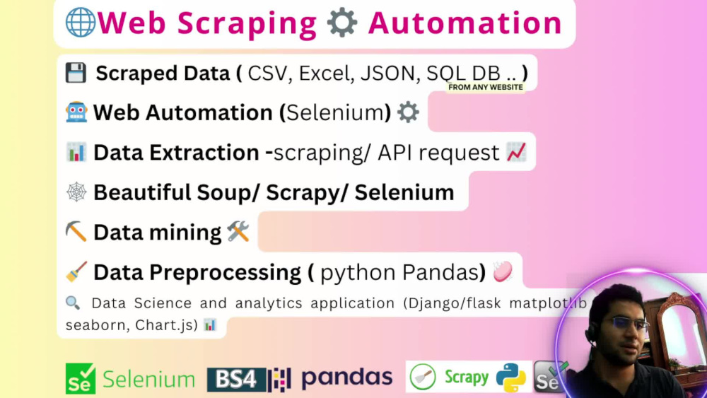 Data Extraction, Web Scraping and Web Automation, API integration Service. | Upwork