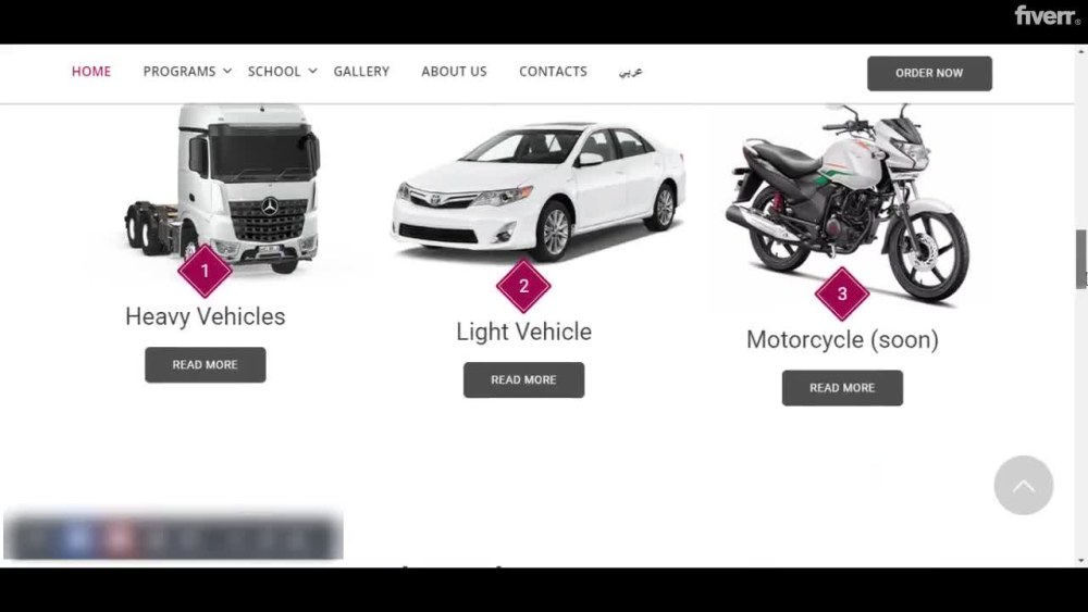 A professional driving school website driving instructor landing page ...