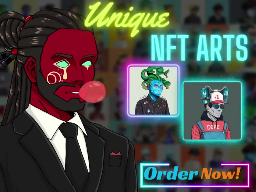 Unique NFT art, 1k, 5k, 10k Nft collection with json metadata | Upwork