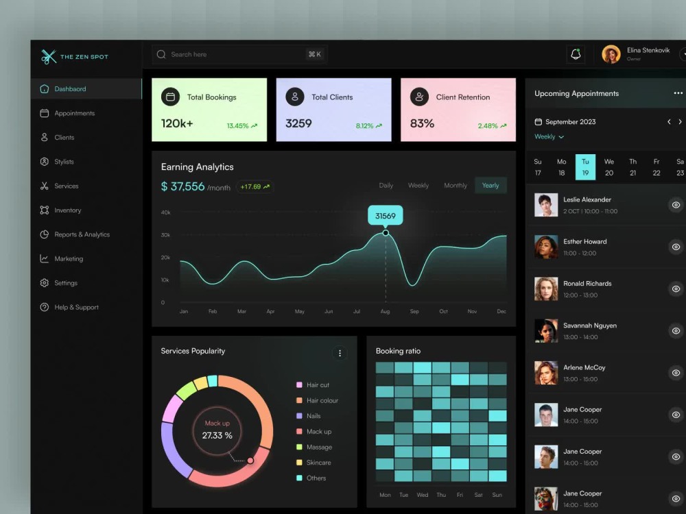 Booking app, hotel booking app, salon booking app with admin panel | Upwork