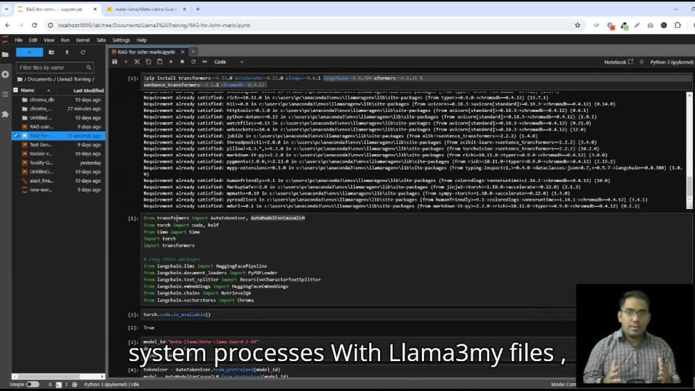A RAG solution with Llama 3 or GPT4 using LangChain in Python | Upwork