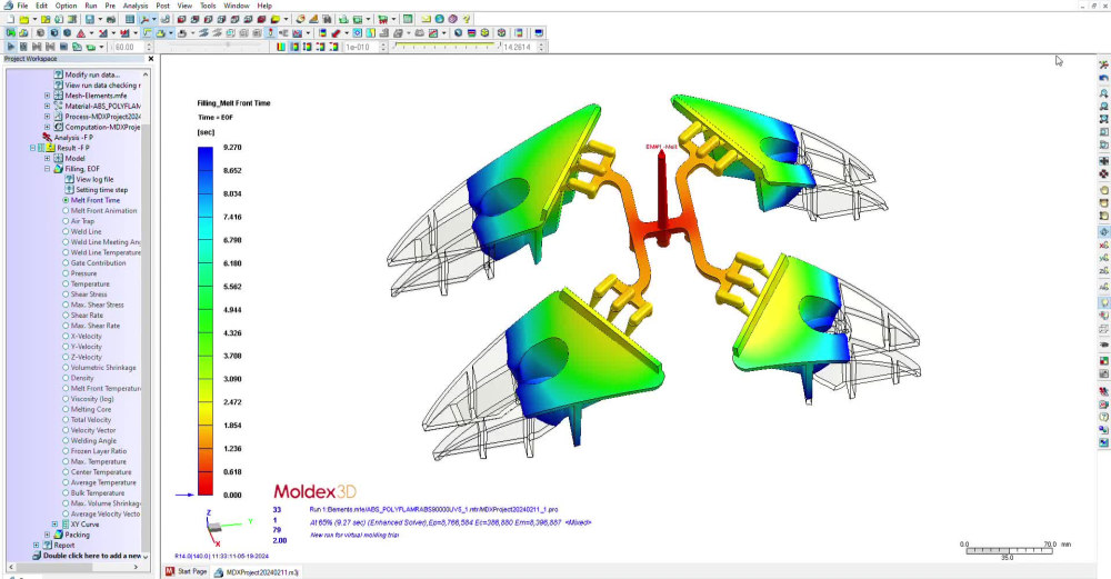 Moldflow simulation report by using moldex3d | Upwork