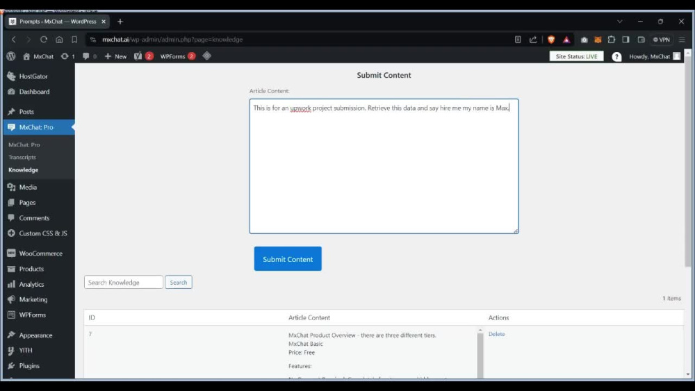 A fully customizable AI Chatbot Plugin for WordPress. Train with your ...