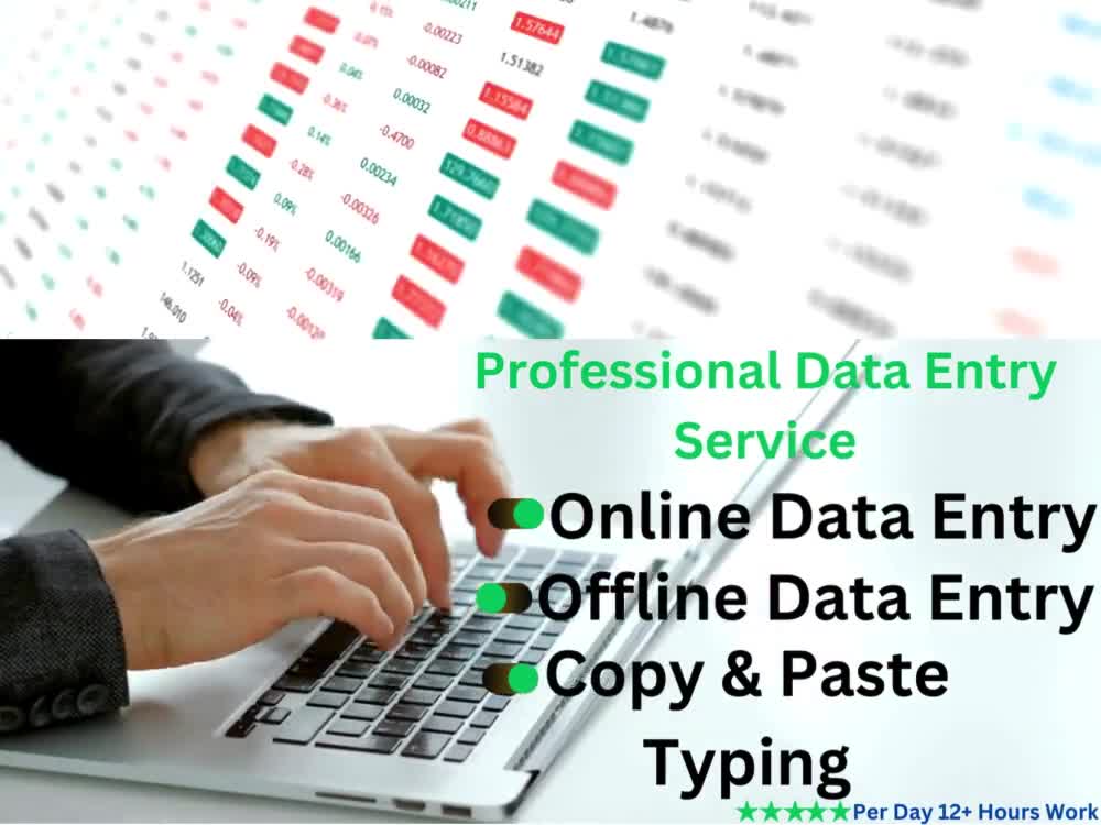 Quick Data Entry, Manual Typing, Copy Paste, Any File to Excel or Word | Upwork
