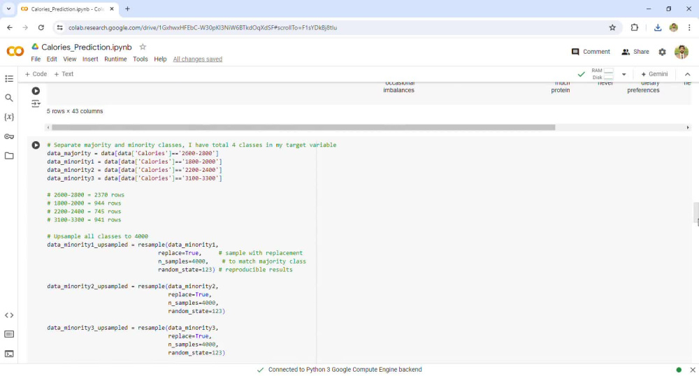 Calories Prediction: Empowering Informed Health Choices | Upwork