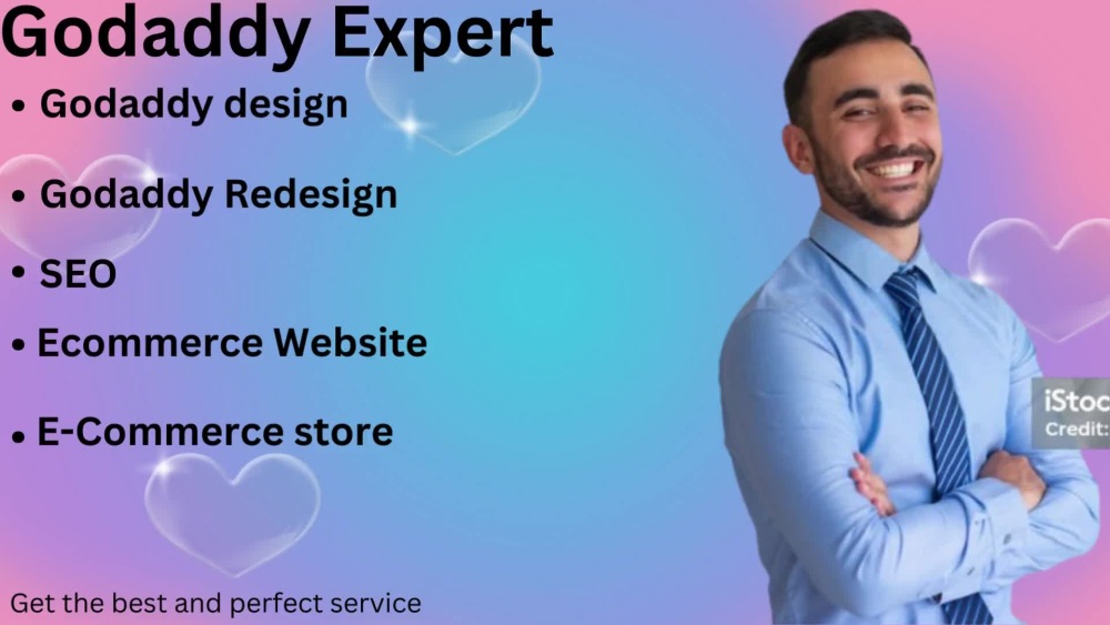 I will design and redesign godaddy website godaddy ecommerce store | Upwork