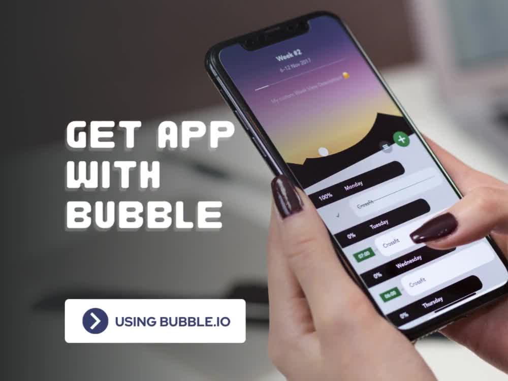 A bubble app using bubble.io, bubble app design, bubble website | Upwork