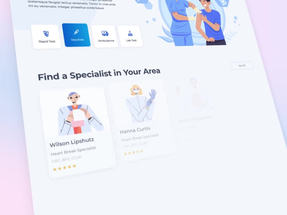 A professional-looking Healthcare Figma UI/UX concept | Upwork