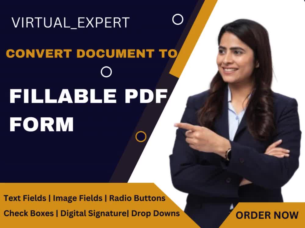 Fillable pdf form creation or design your pdf form | Upwork