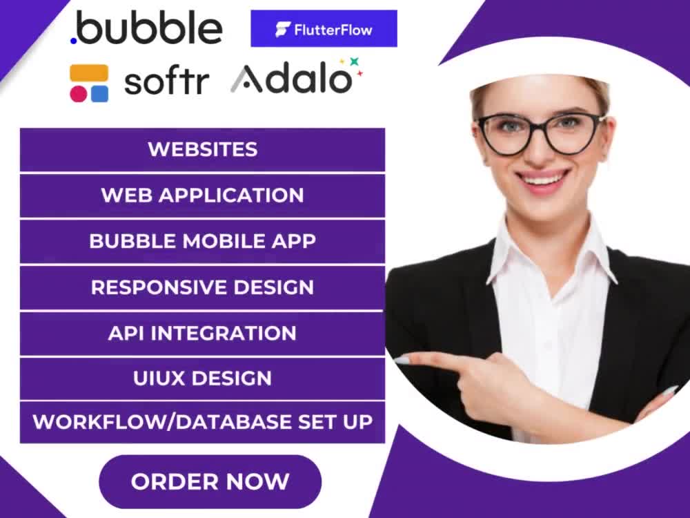 Bubble web app, Adalo,bubble, flutterflow mobile app, MVP bubble io app | Upwork
