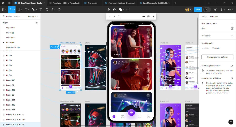 Uiux wireframe interactive prototype for app & website design in figma xd | Upwork