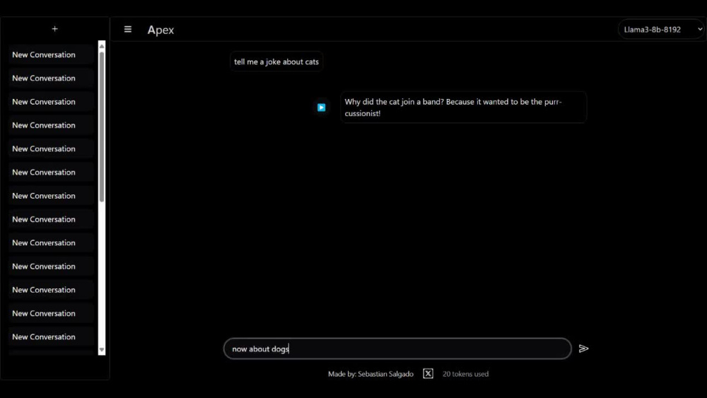 Generative AI interface full stack web-app with text to speech ...
