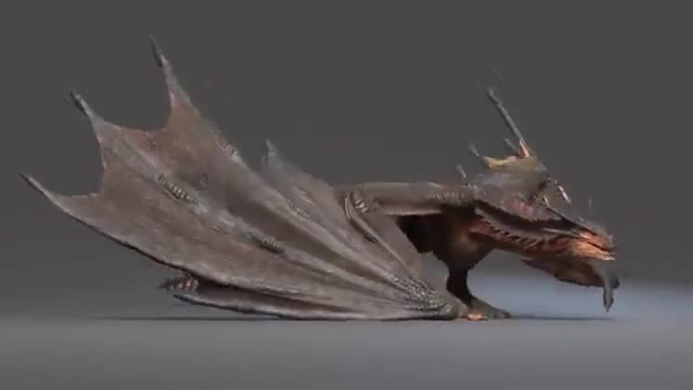 Realistic cgi 3d dragon animation, 3d animal animation, vfx, 3d model ...