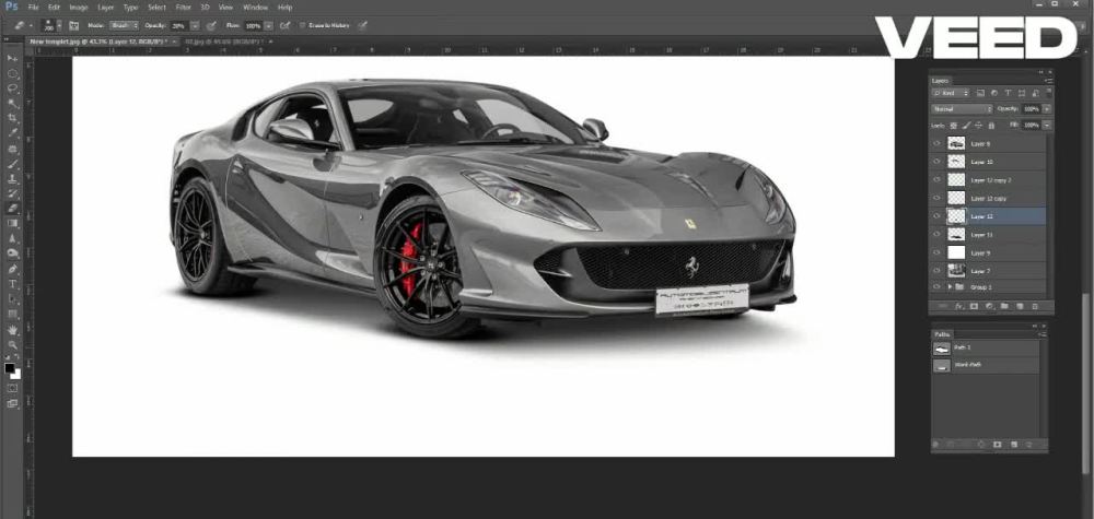 Car image shadows car backgrounding change editing and in photoshop ...