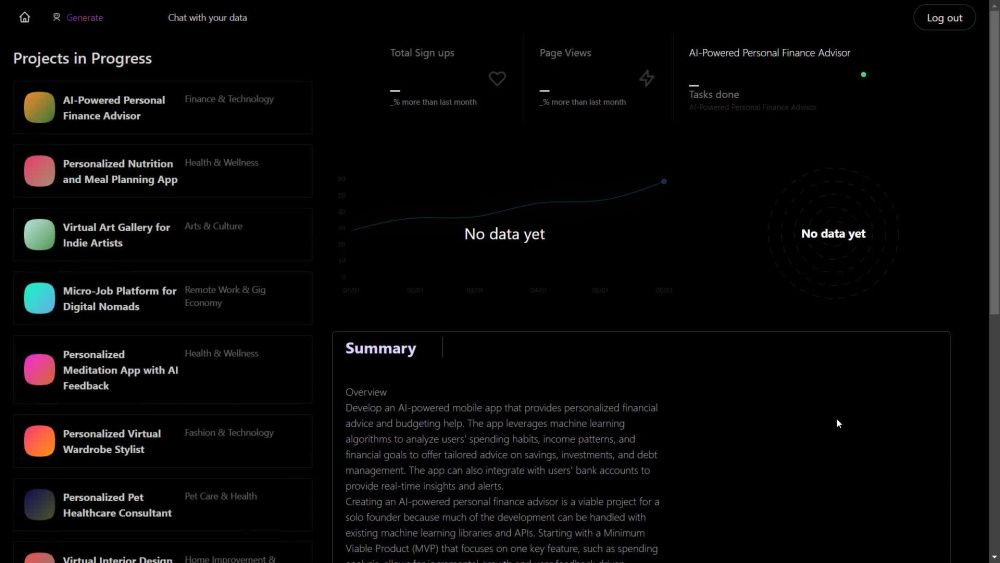 An AI powered web app built with svelteKit and Open AI | Upwork
