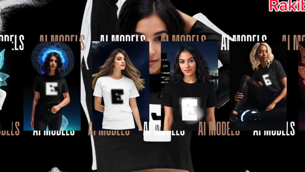 Your merch and fashion product on different ai generated fashion model ...