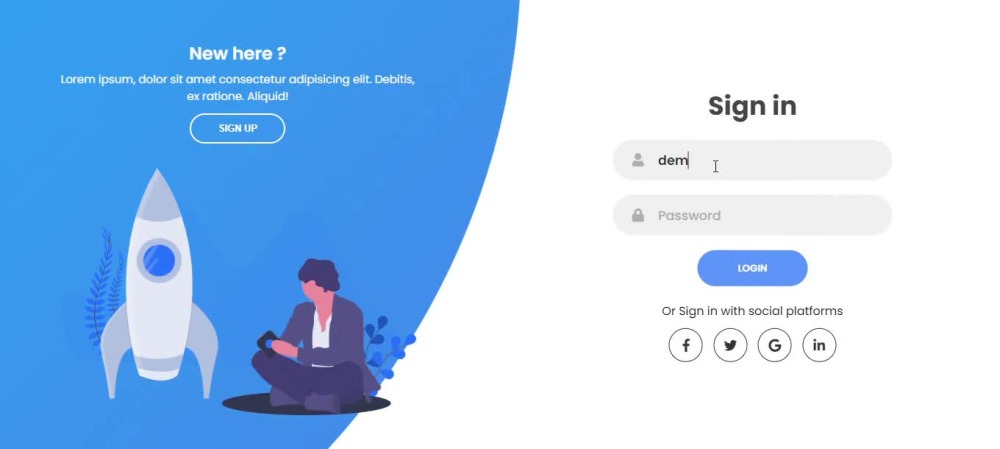 Website login page design to HTML, CSS, and JavaScript Responsive Pages ...