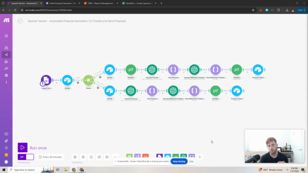 Automated Proposal Generation System | Upwork