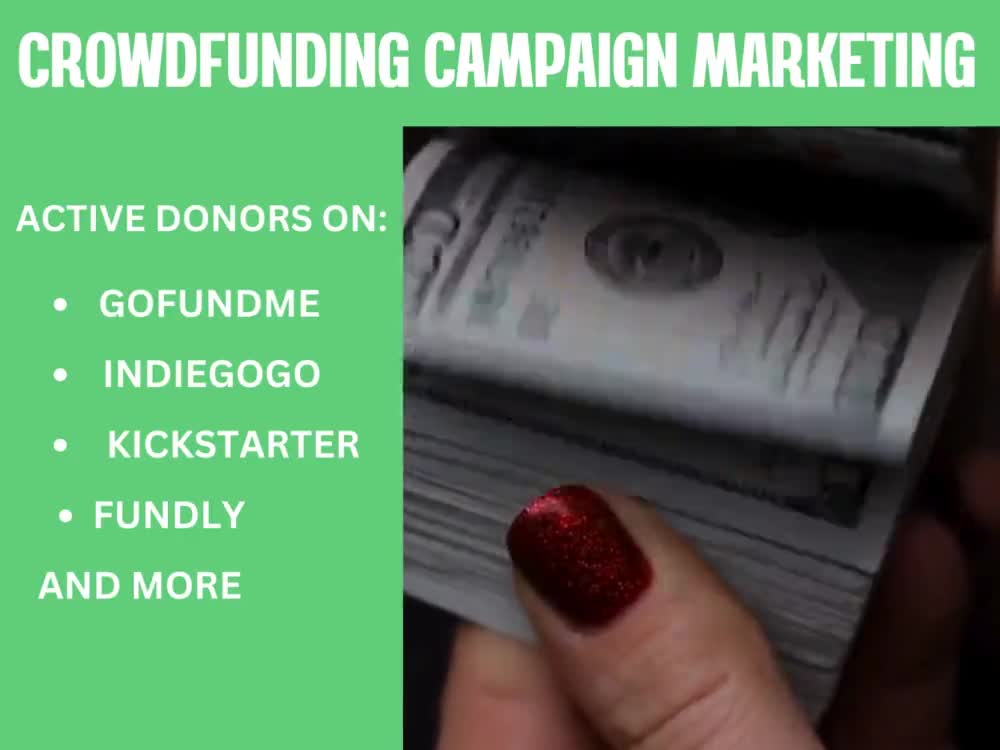 Massive Crowdfunding Campaign Promotion Active Donor Campaign Target ...