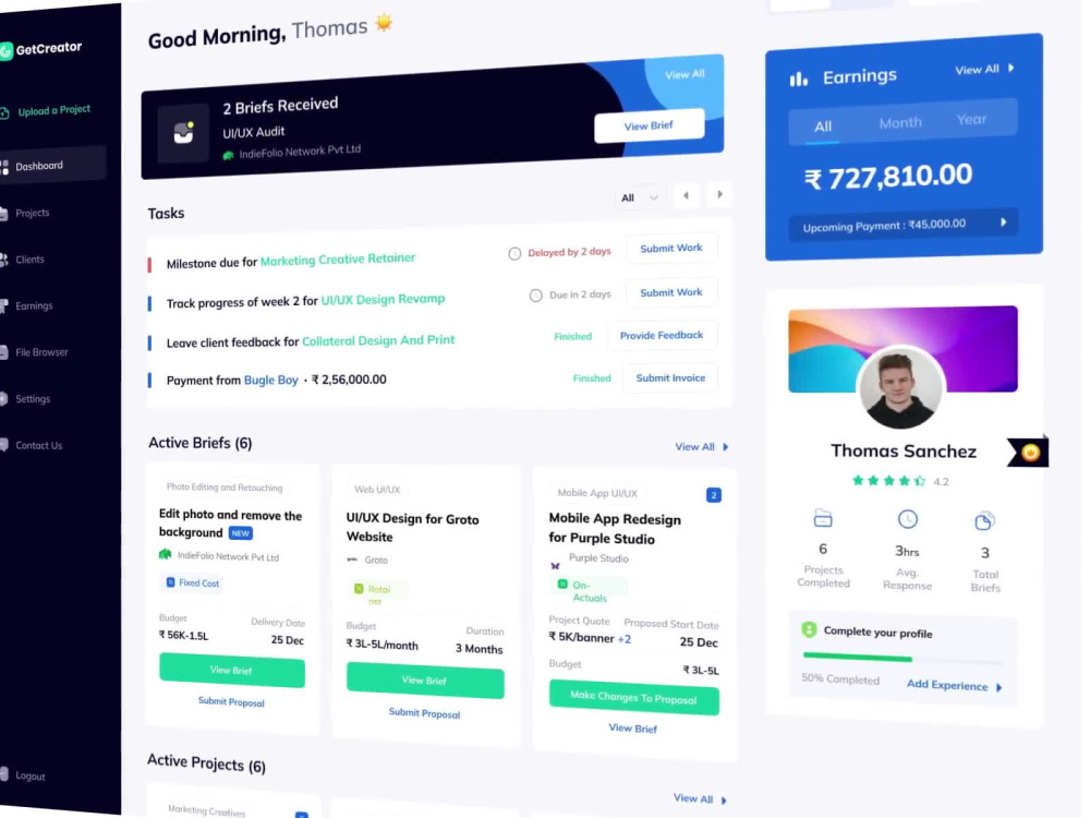 SaaS Web App Dashboard Design | Product Design | UX UI | B2B | Figma | AI | Upwork