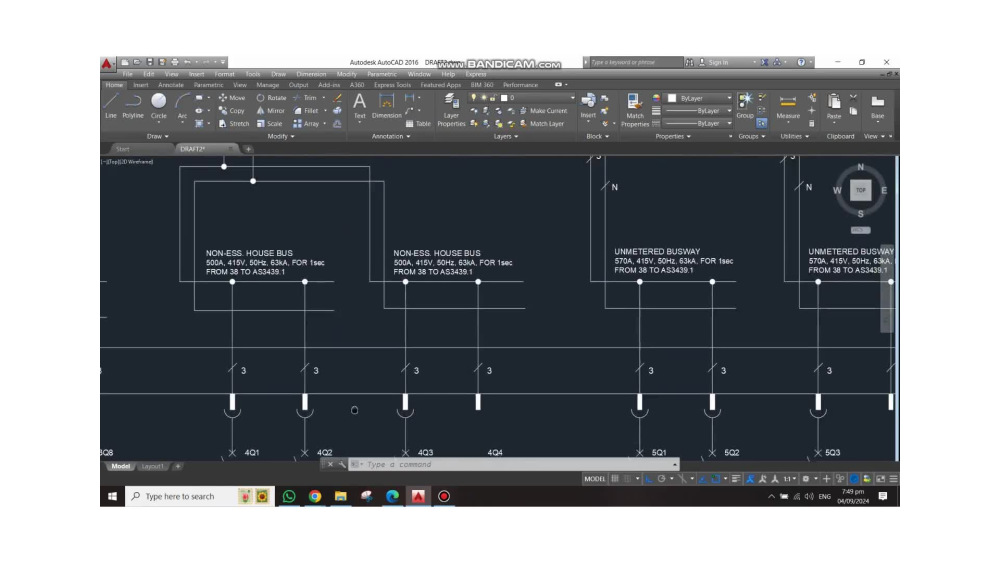 CAD Electrical Single Line Schematic Diagram | Upwork