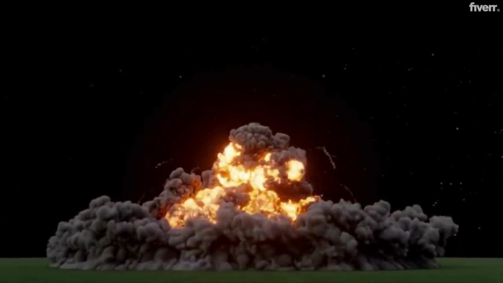 3D CGI fire explosion, CGI smoke, vfx visual effects, 3D vfx dust ...