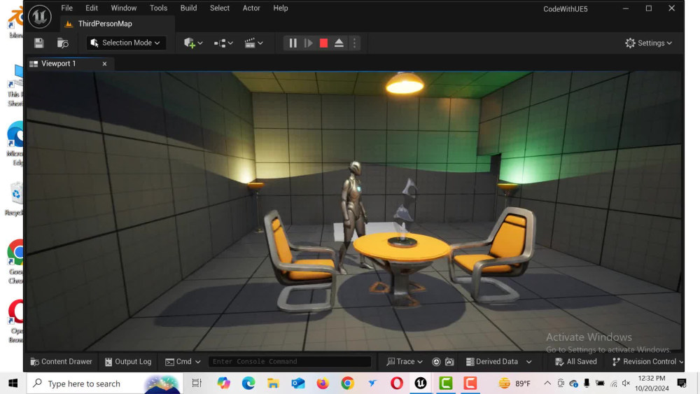 UE5 3D environment with visual actor effect | Upwork